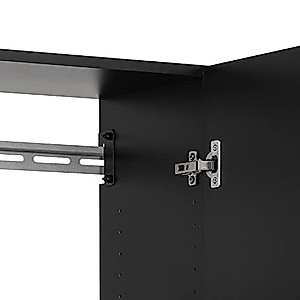 HangUps Upper Storage Cabinet, 24", Black