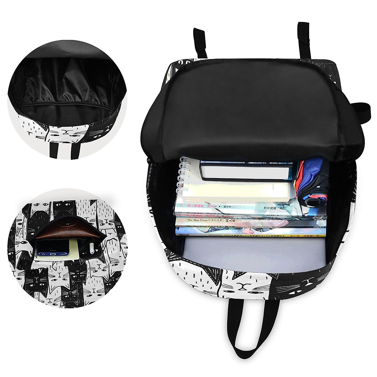 Sloth Astronaut Planet Backpack, Travel Rucksack Lightweight School Bookbag Daypack for Adults Teen Students Boys Girls