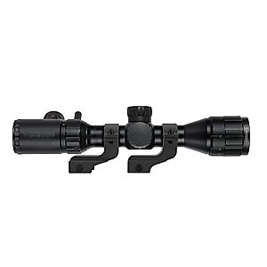 Monstrum 3-9x32 AO Rifle Scope with Illuminated Range Finder Reticle and Parallax Adjustment | Offset Cantilever Scope Rings | Bundle