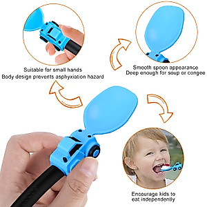 Toddler Tableware Set - Toddler Forks and Spoons - Toddler Spoon and Fork Set - Suitable for Toddler Tableware - Baby Tableware for 1 2 3 4 5 years old