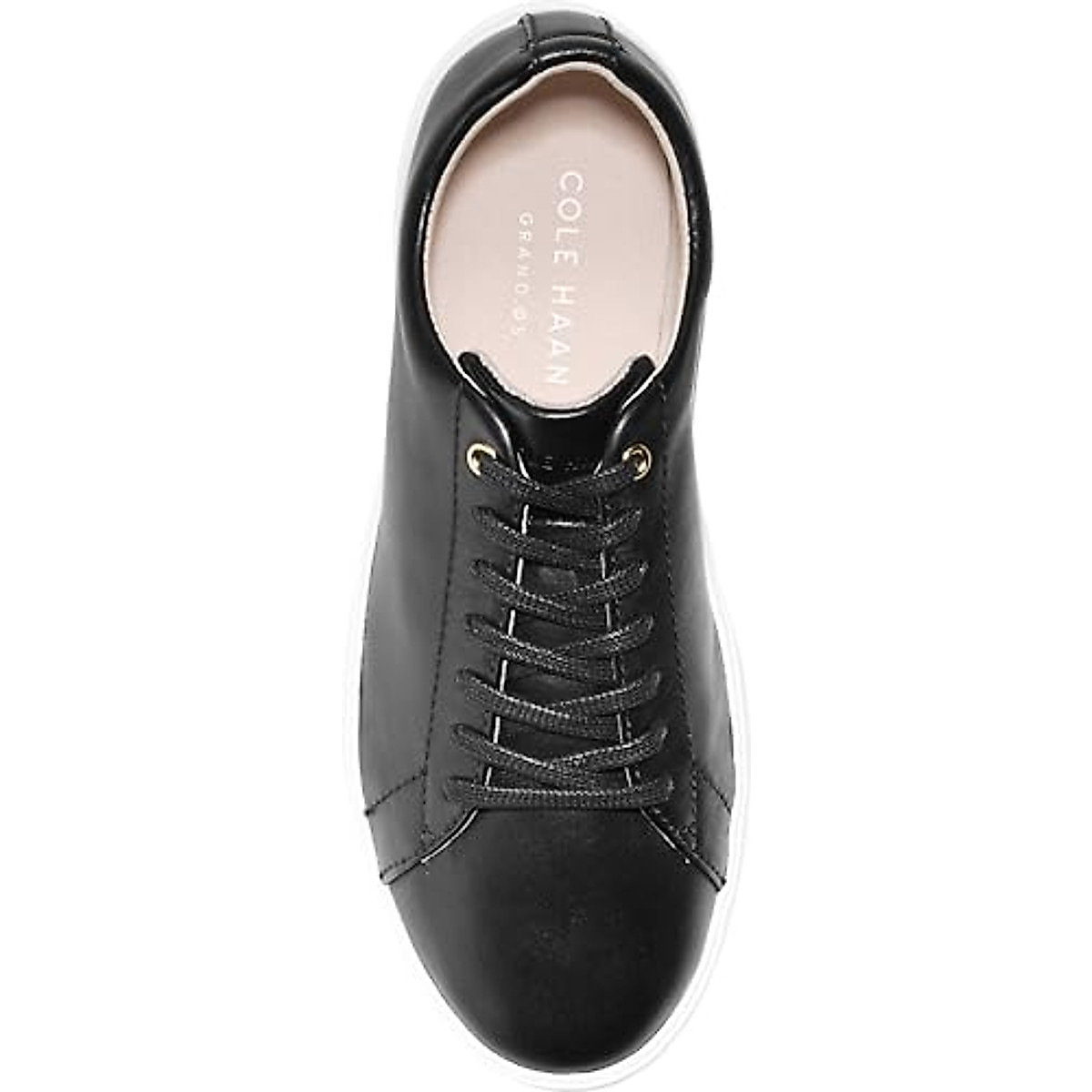 Cole Haan Womens Grand Crosscourt II Black Leather/White 8.5 B - Medium
