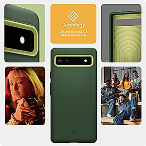 Caseology Nano Pop Silicone Case Compatible with Google Pixel 6a Case 5G (2022) - AVO Green