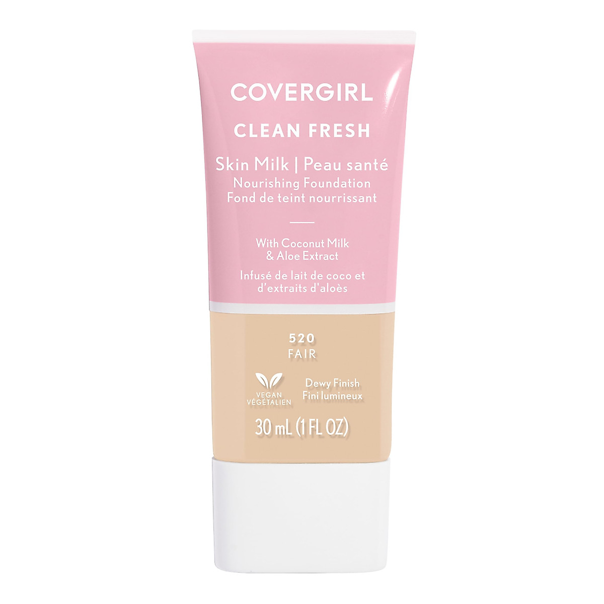 COVERGIRL Clean Fresh Skin Milk Foundation, Fair, 1 Fl Oz (Pack of 1) (packaging may vary)