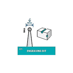 Dremel 105 Engraving Cutter, 1/8" Shank