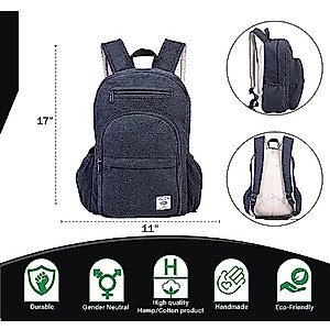 THE COLLECTION ROYAL Himalayan Hemp Cotton Hippie Boho Cloth Casual Bag Daypack Backpack