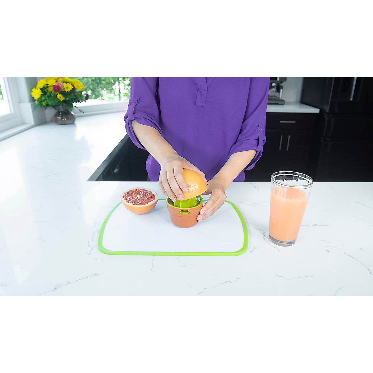 Joie Cactus-Themed Squeeze & Pour Manual Citrus Juicer