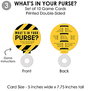 Big Dot of Happiness Dig It - Construction Party Zone - 4 Baby Shower Games - 10 Cards Each - Gamerific Bundle