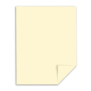 Neenah Exact Vellum Bristol Cardstock, 8.5" x 11", 67 lb/1647 GSM, Cream, 250 Sheets (82371)