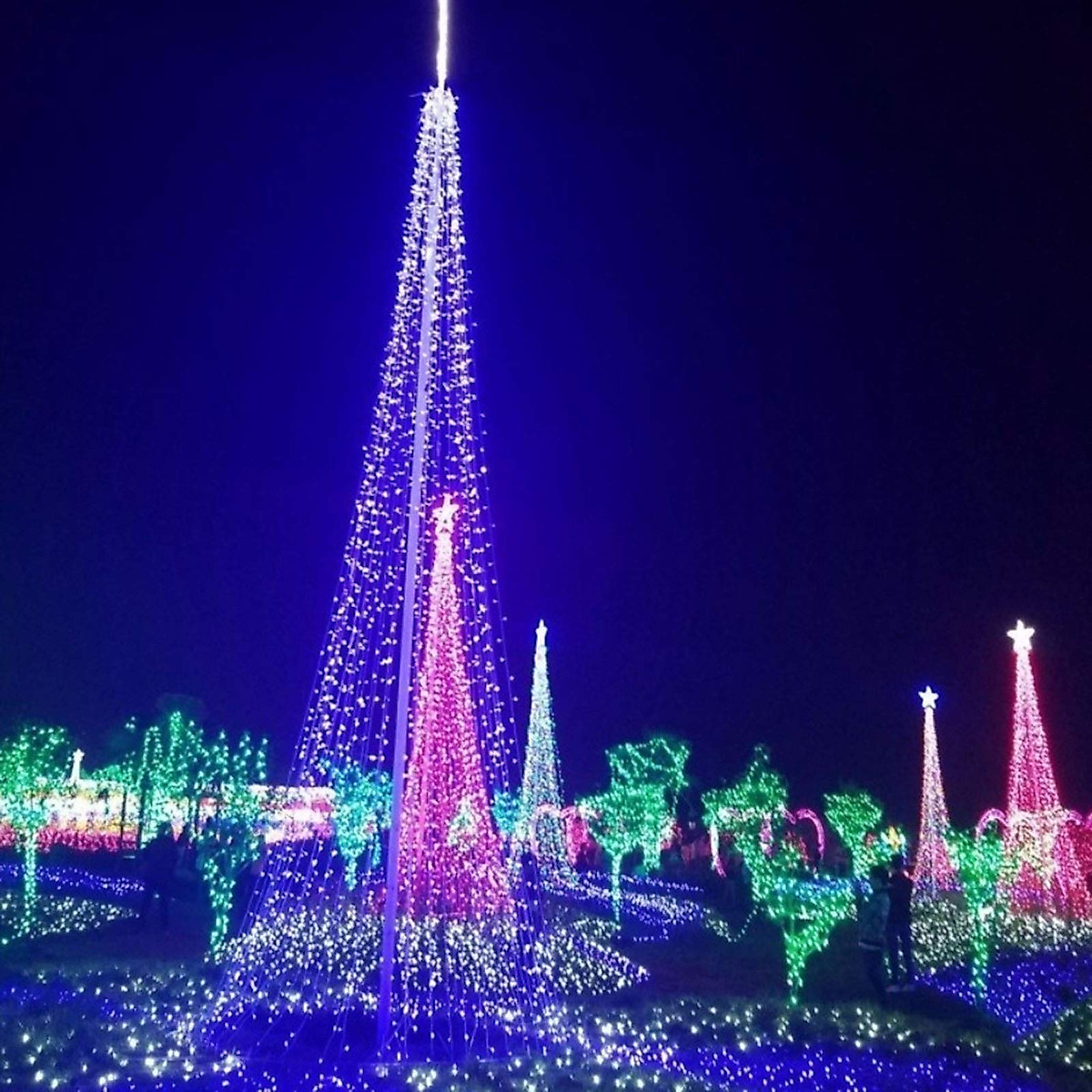 LIUPENGWEI Outdoor Fairy String Lights 10M With 100 LED 8 Modes Wave Rope Lights Icicle Curtain Light,Waterproof Festival Lighting For Garden Patio Yard Home Wedding Party And Christmas Decoration gar