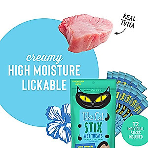 Tiki Cat Stix Tuna Mousse Treats, 0.5 oz, 12 Count (Pack of 1)