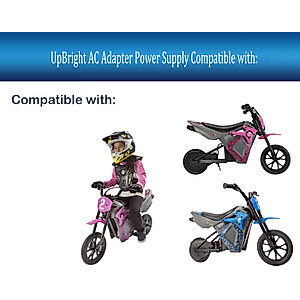 UpBright 24 Volt AC/DC Adapter Compatible with Pulse Performance PPP Products EM1000 Vehicle ATV 24V 100W Electric Dirt Bike 978701-D 978701D EM-1000 E-Motorcycle 24VDC Power Supply Battery Charger