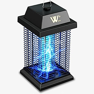 WVV Bug Zapper,4000V Electric Mosquito Zapper Indoor, Mosquito Killer,20W Waterproof UV Light Insect Fly Trap for Home Backyard Garden