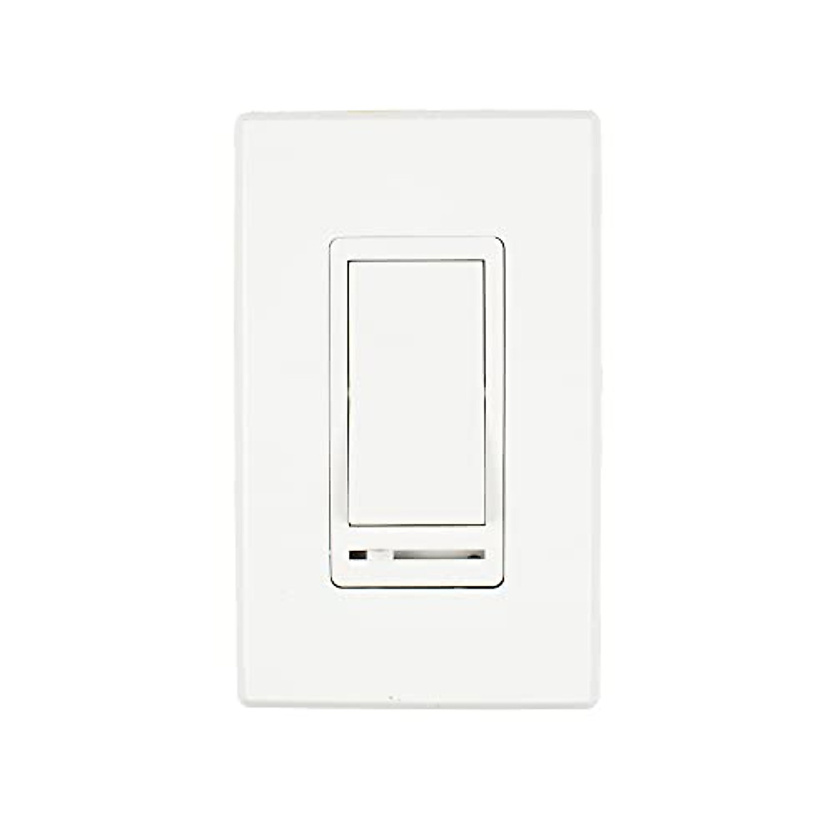 CLEANLIFE Single Pole LED Dimmer Switch - Modern, Low Profile TRIAC Dimmer Light Switch - 3-Way Rocker - Universally Compatible with All UltraLux Light Fixtures - Light Switch Cover Plate Included
