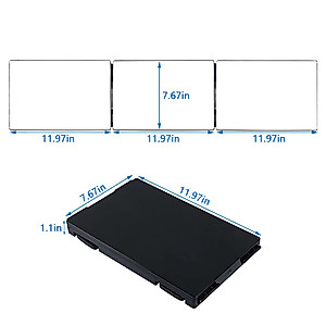 XKWL Portable 3 Way Trifold Mirror, 360° Barber Mirror for Hair Cutting,Hair Styling, Shaving, Grooming, Dye Hair and Makeup with Adjustable Height Brackets, Good for Travel Home Bathroom