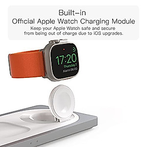 Wireless Charger,Magnetic Wireless Charging Station, 3 in 1 Faster Mag-Safe Wireless Charger Stand for iPhone 14,13,12 Pro Max/Pro/Mini/Plus, Apple Watch Ultra 8/7/SE/6/5/4/3/2/1, AirPods pro/2/3