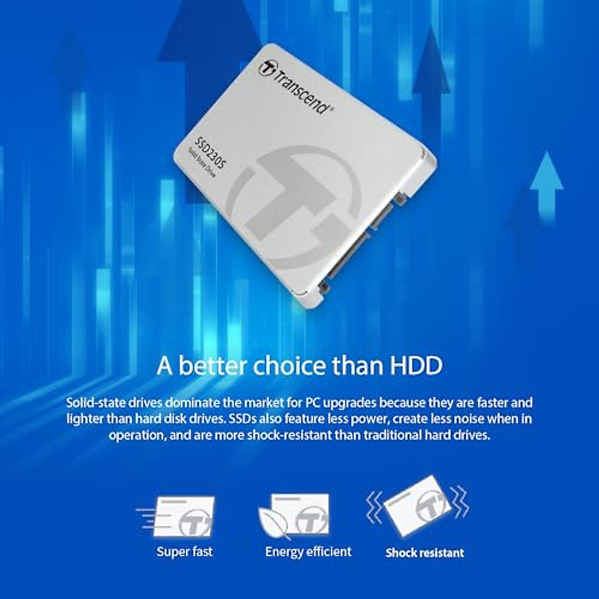 Transcend 256GB SATA III 6Gb/s SSD230S 2.5” Solid State Drive TS256GSSD230S,Silver