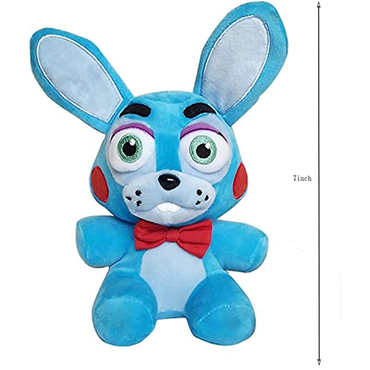 Amriver 7-inch FNAF Plushies Set - Foxy the Pirate & Bonnie - Stuffed Animal Plush Toys for Kids