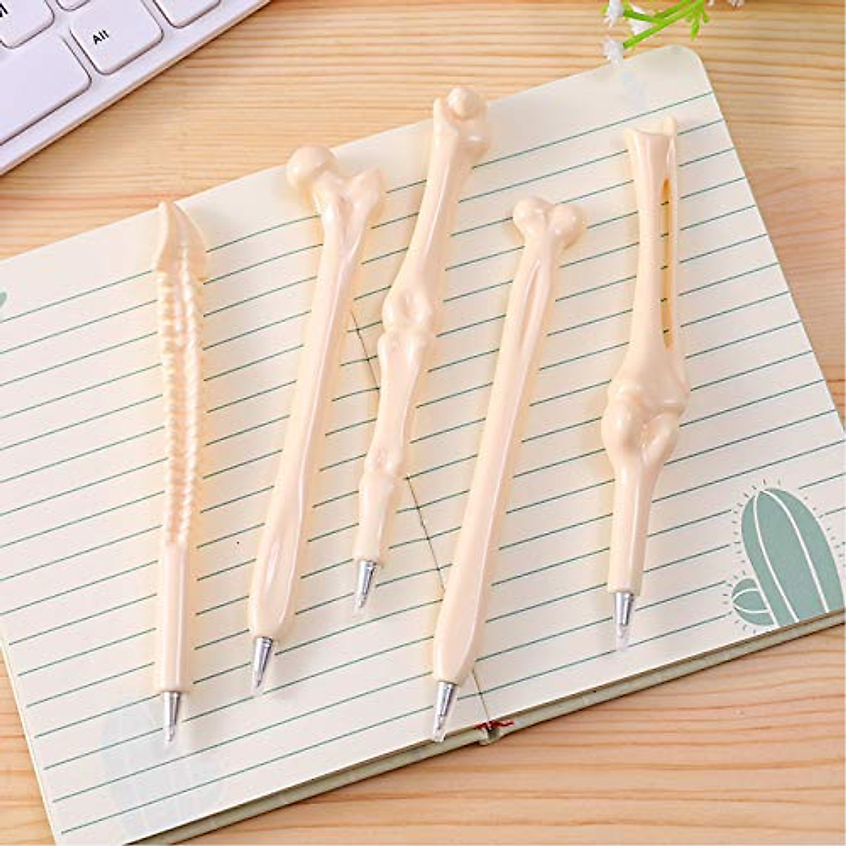 30pcs Bone Shape Ballpoint Pen 0.7 Novelty Creative Ball Point Gift Design Unique Model Pens Student Writing Office Stationery