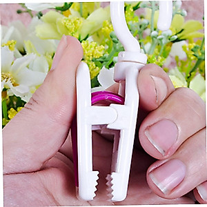 10 Pcs White Portable Plastic Strong Swivel Hook Rotating Laundry Hanging Hook Clothes Pins Beach Towel Clip, Clothes Pins, Laundry Storage and Organization