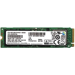 Samsung PM981 Polaris 512GB M.2 NGFF PCIe Gen3 x4, NVME Solid State Drive SSD, OEM (2280) MZVLB512HAJQ-00000