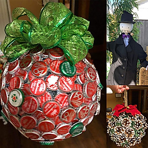 Crafare 2 Pack 8 Inch Large Foam Balls White Smooth for Wedding Holiday Christmas Crafts Making and School Projects DIY