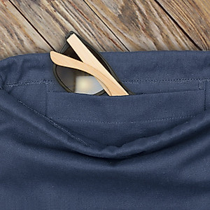 Drawstring Bag Cotton Blue JOHNNY URBAN Canvas Gymsack Sackpack Sack Men & Women