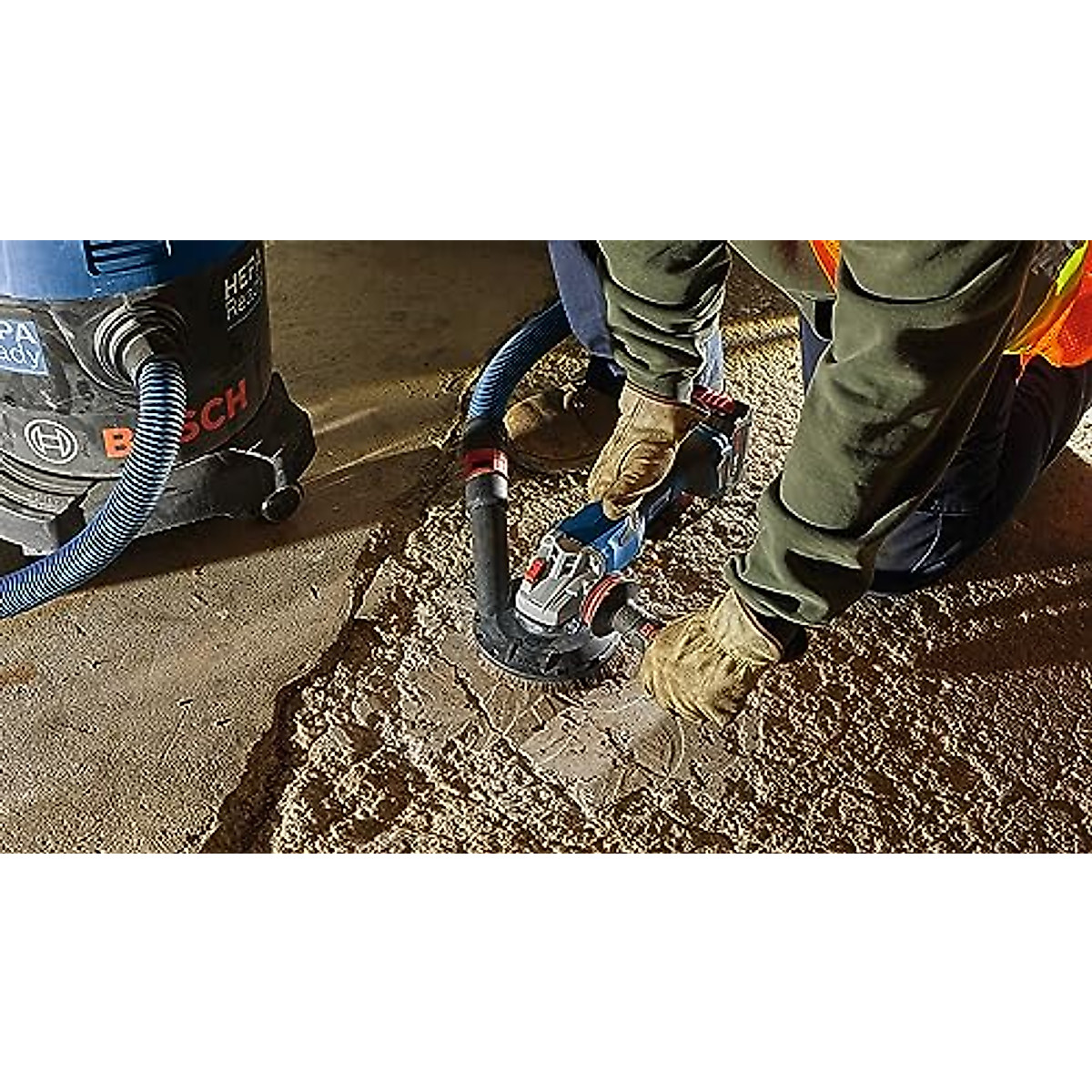 BOSCH GWS18V-13PB14 PROFACTOR™ 18V 5 – 6 In. Angle Grinder with Paddle Switch with (1) CORE18V® 8 Ah High Power Battery