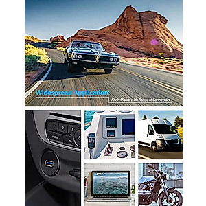 Small USB 3.0 Male to Female AUX Flush Panel Mount Extension Cable for Car Truck Boat Motorcycle Dashboard 3ft