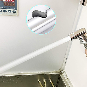 G1/2 Thread Plated ABS Stainless Steel Bidet Toilet Sprayer Head Handheld Bidet Sprayer Cloth Bathroom Diaper Sprayer for Kitchen and Toilet Cleaning