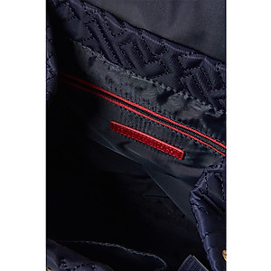 Tommy Hilfiger Nina II Flap Backpack Bias Quilted Smooth Nylon Tommy Navy One Size
