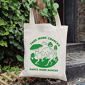 Kimoli Canvas Tote Bag Aesthetic Cute Beach Bag Reusable Grocery Shopping Bags Totes for Women DM6C