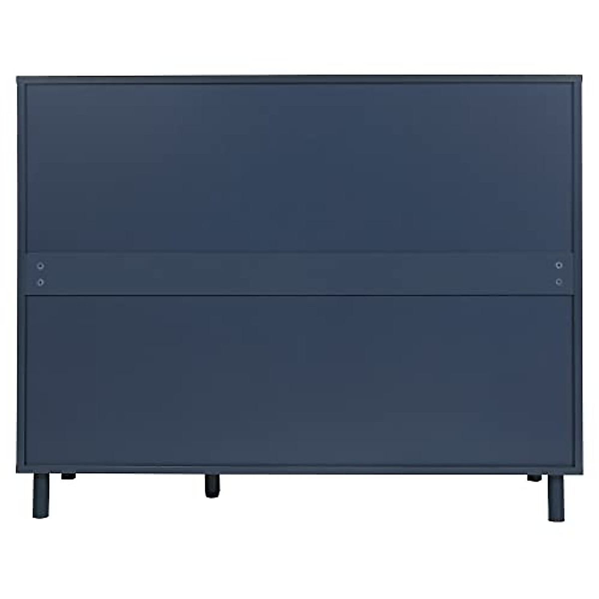 LEVNARY Sideboard Buffet Cabinet, Storage Cabinet with 3 Drawers and 3 Doors, Accent Console Table with Adjustable Shelves, Media Entertainment Center for Kitchen Living Room Entryway (Blue)