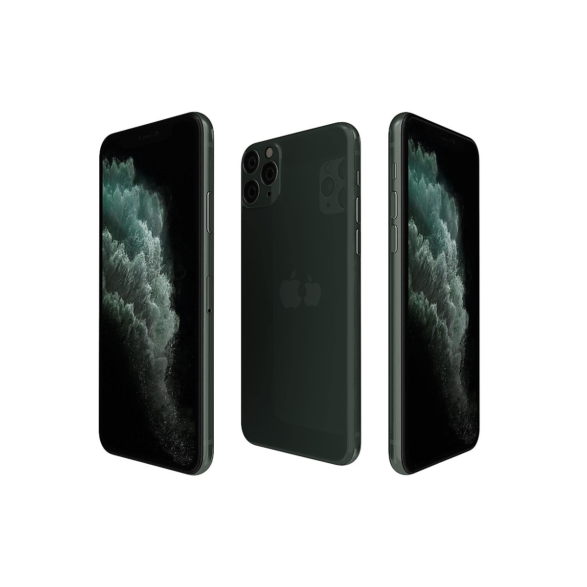 Apple iPhone 11 Pro Max, US Version, 64GB, Midnight Green - AT&T (Renewed)