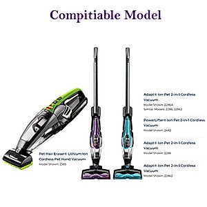 Replacement 10.8V Charger for Bissell pet Hair Eraser 2389, Bissell Adapt Ion Pet 2-in-1 Vacuum 2286A 2286 22862 & Powerlifter Ion Pet 2-in-1 Vacuum 2482, 1616326 161-6326 1627037