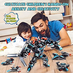 BIZNESMEN STEM Robot Building Kit - 577 Pieces 25-in-1 Construction Toy Set | Creative Engineering Blocks and Vehicles for 6-12 Year Old Boys and Girls | Educational Gift for Kids Ages 6-12
