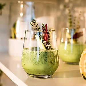 Krosno Water Juice Tumbler Drinking Glasses | Set of 6 | 13.5 oz | Splendour Collection | Perfect for Home Restaurants and Parties | Dishwasher Safe | Gift Idea | Made in Europe