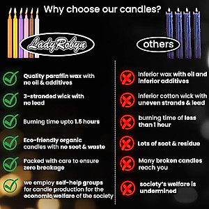Spell Candles (Set of 20, Multi-Colored)