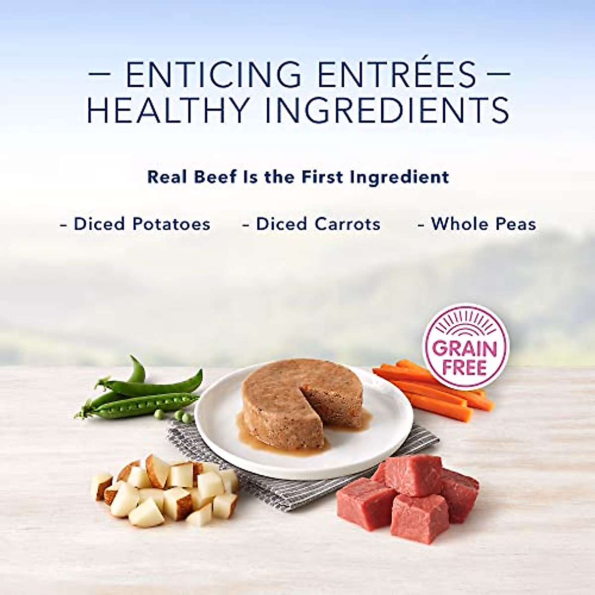 Blue Buffalo Delights Natural Adult Small Breed Wet Dog Food Cups, Pate Style, Angus Beef Flavor in Savory Juice 3.5-oz (Pack of 12)