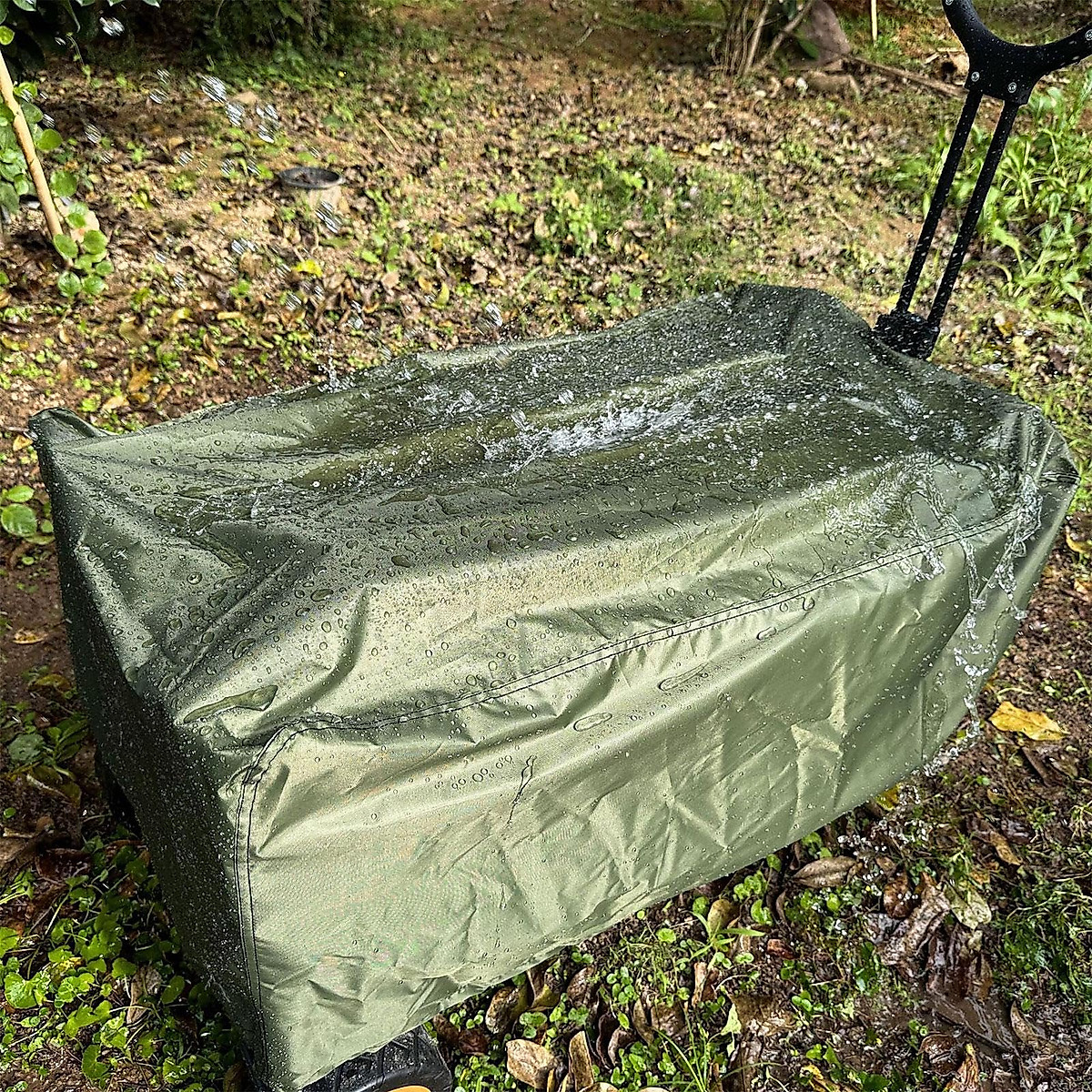 DaMga Garden Wagons Cover, Heavy Duty Outdoor Collapsible Cart Cover, 35x19x17 Inch Dustproof Rain Cover for Grocery, Garden, ATV, Foldable Utility Truck