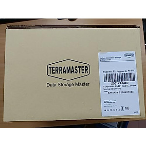 TERRAMASTER F5-221 NAS Storage 5Bay - Apollo J3355 Dual Core 2.0GHz 2GB Memory Plex Media Server Network Attached Storage, Diskless