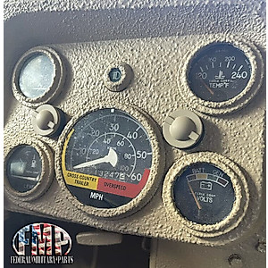 DASH BULB & LENS - 6 PART KIT - TAN- MILITARY HUMVEE M998
