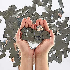 Ultimate Confetti Shiny Silver Metallic Bulk Confetti Bag, Includes 1 Pound Bag Confetti | Great for Celebrations, Weddings, Confetti Party, Fiesta Confetti, 2022 Graduation, & More