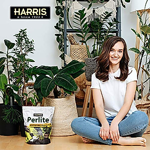 Harris Premium Horticultural Perlite for Plants and Gardening, 8qt to Promote Root Growth and Soil Health