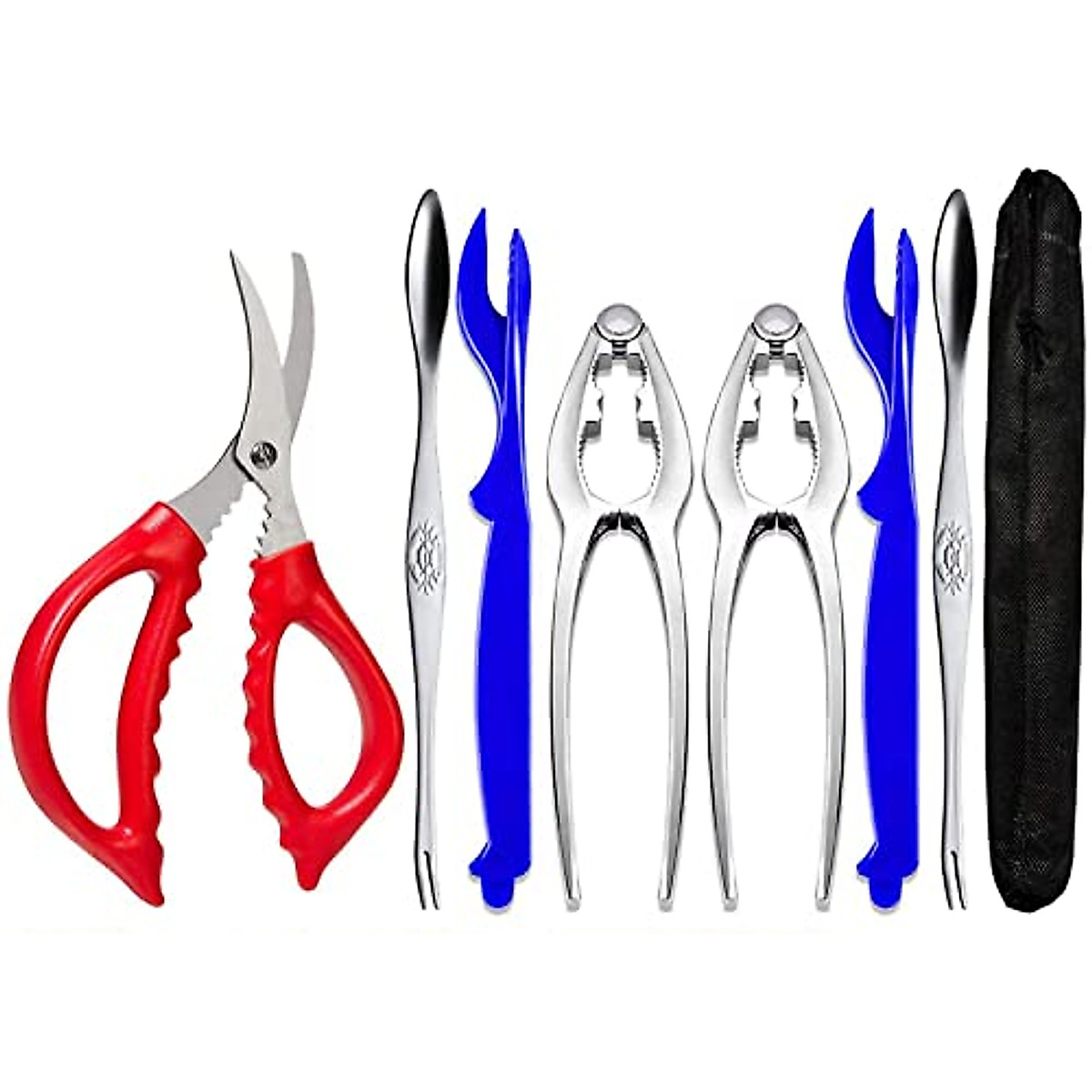 Crab Leg Crackers Seafood Tools Nut Cracker Forks Set Opener Shellfish Lobster Leg Shell Knife Kitchen Accessories