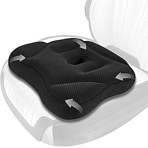 LMIYATT Car Booster Seat for Adults, Firm & Supportive, Portable and Lightweight, Booster Seat for Car Seat Cushions for Office Chairs, Back, Tailbone, Sciatica Pain Relief