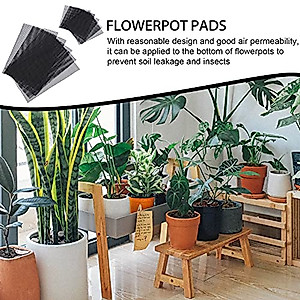 Hemoton 10pcs Flower Pot Bottom mesh Anti- Gasket Flower Pot Hole mesh pad Bonsai Bottom Grid mat Planter Bonsai Pot Bottom Grid Mat Mesh Bonsai Pot mesh Gasket Screen or Potted Plant