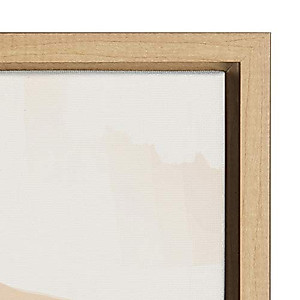 Kate and Laurel Sylvie Sunrise Over Marrakesh Abstract Framed Canvas Wall Art by Kate Aurelia Holloway, 18x24 Natural