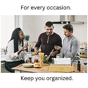 Sorbet Peony 3 in 1 Wrap Organizer with Cutter, Aluminum, Tin Foil, Wax, Parchment, Bamboo Dispenser for Kitchen Organization and Storage