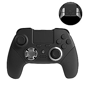 PS4 Scuffed Controller,Modded Dual Vibration PS4 Elite Game Controller with Back Paddles for PS4/PS3