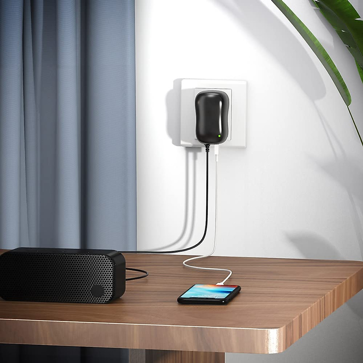 Belker 45W 5V 6V 7.5V 9V 12V 13.5V 15V Universal AC DC Power Supply Adapter for Household Electronics LED Light Strip - 1A 2A 3A 3000mA Amp - Fast USB Charging Port 5V 2A